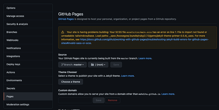 Using Jekyll with Tailwindcss on GitHub Pages | by Mehdi H | Medium