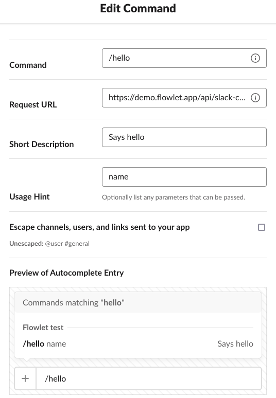 Handling Custom Slack Commands with Flowlet | by Flowlet | Sep, 2022 | Medium