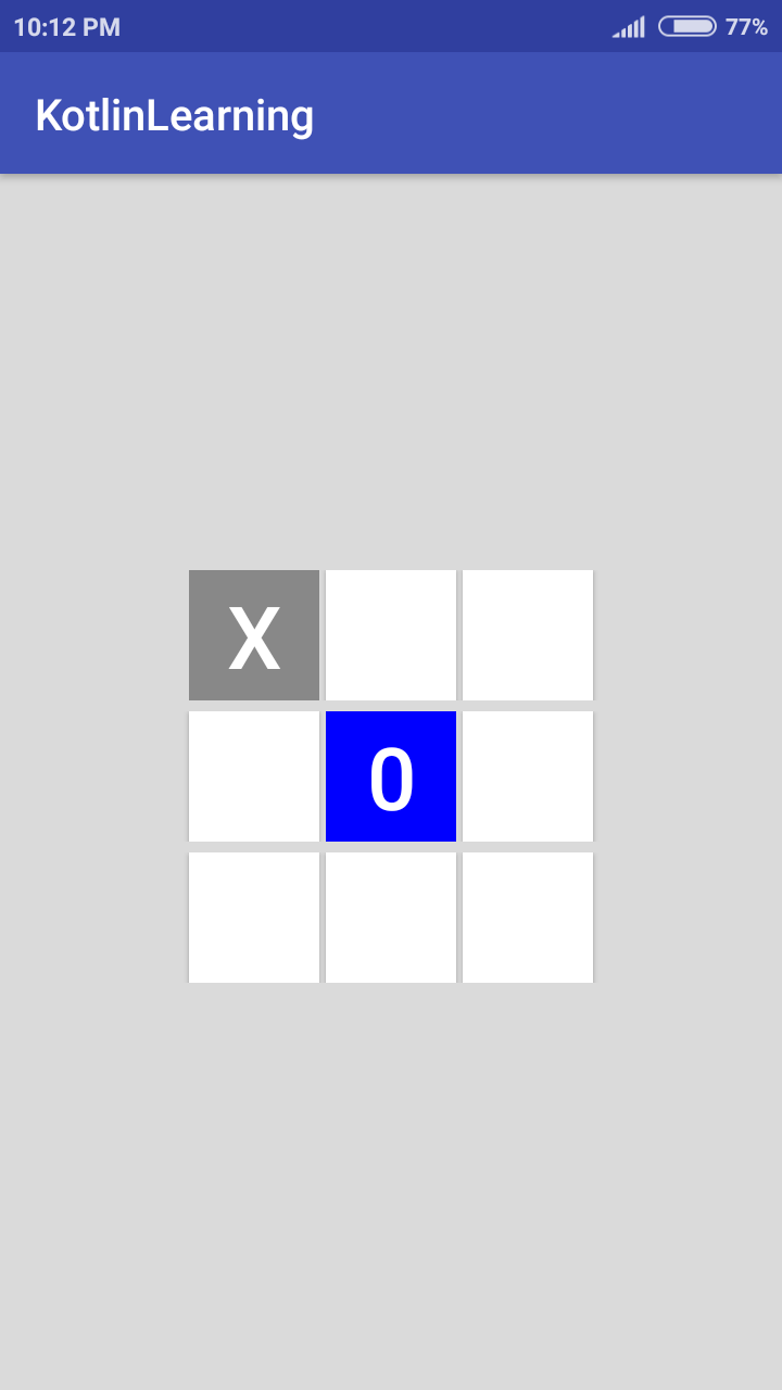 Kotlin Tic Tac Toy Game Android App Using Kotlin As Programming By Rahul Khatri Yellow