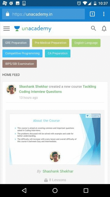 Introducing Unacademy Mini — Learn On The Go | by Sushil Kumar ...