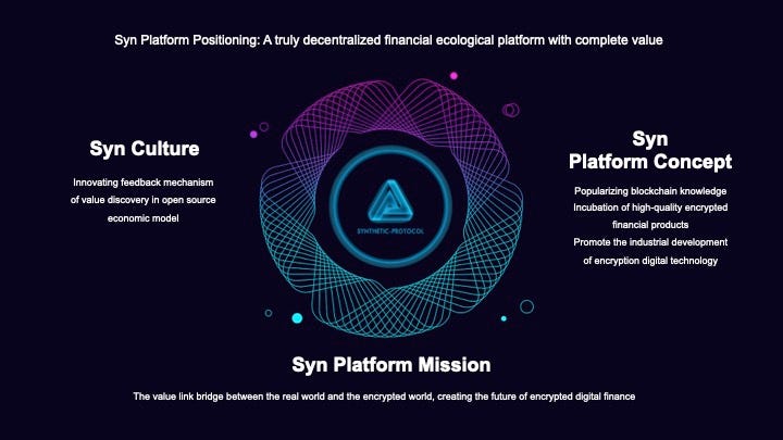Syn Platform Positioning: A truly decentralized financial ecological ...