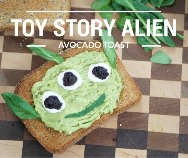 Toy Story Alien Avocado Toast. Recipe time: 15 minutes | by Laurie Eng ...