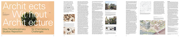 Architects without architecture. Emerging models for a different kind ...