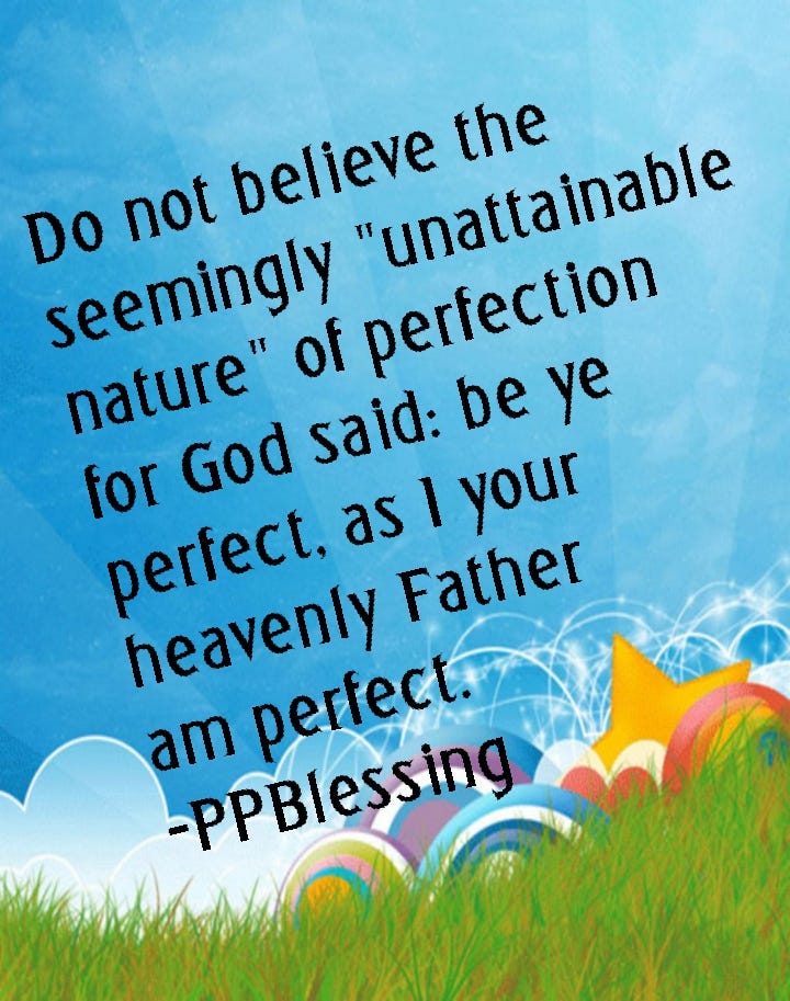 Perfection in JESUS. Until my dying day | by Blessing Peter Titus ...