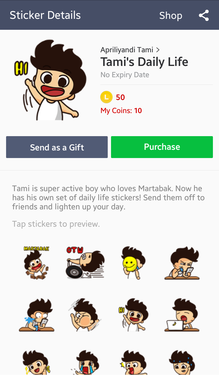 Thanks for the information, here’s line sticker that I’ve made “Tami’s ...