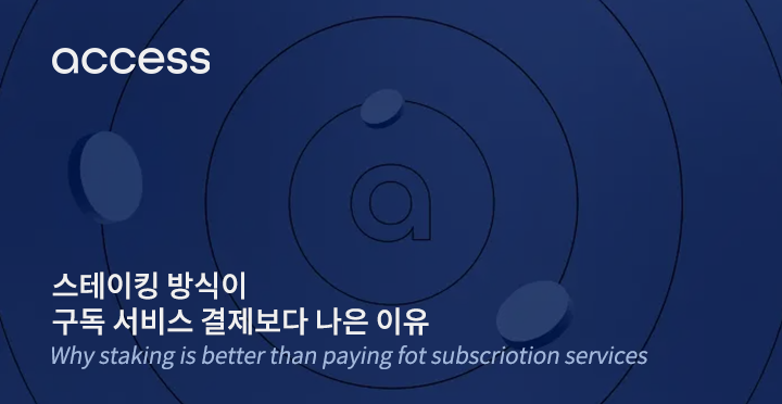 스테이킹 방식이 구독 서비스 결제보다 나은 이유 크리에이터와 사용자 모두를 만족시키는 방법 By 액세스 프로토콜 Access Protocol Jan 2023