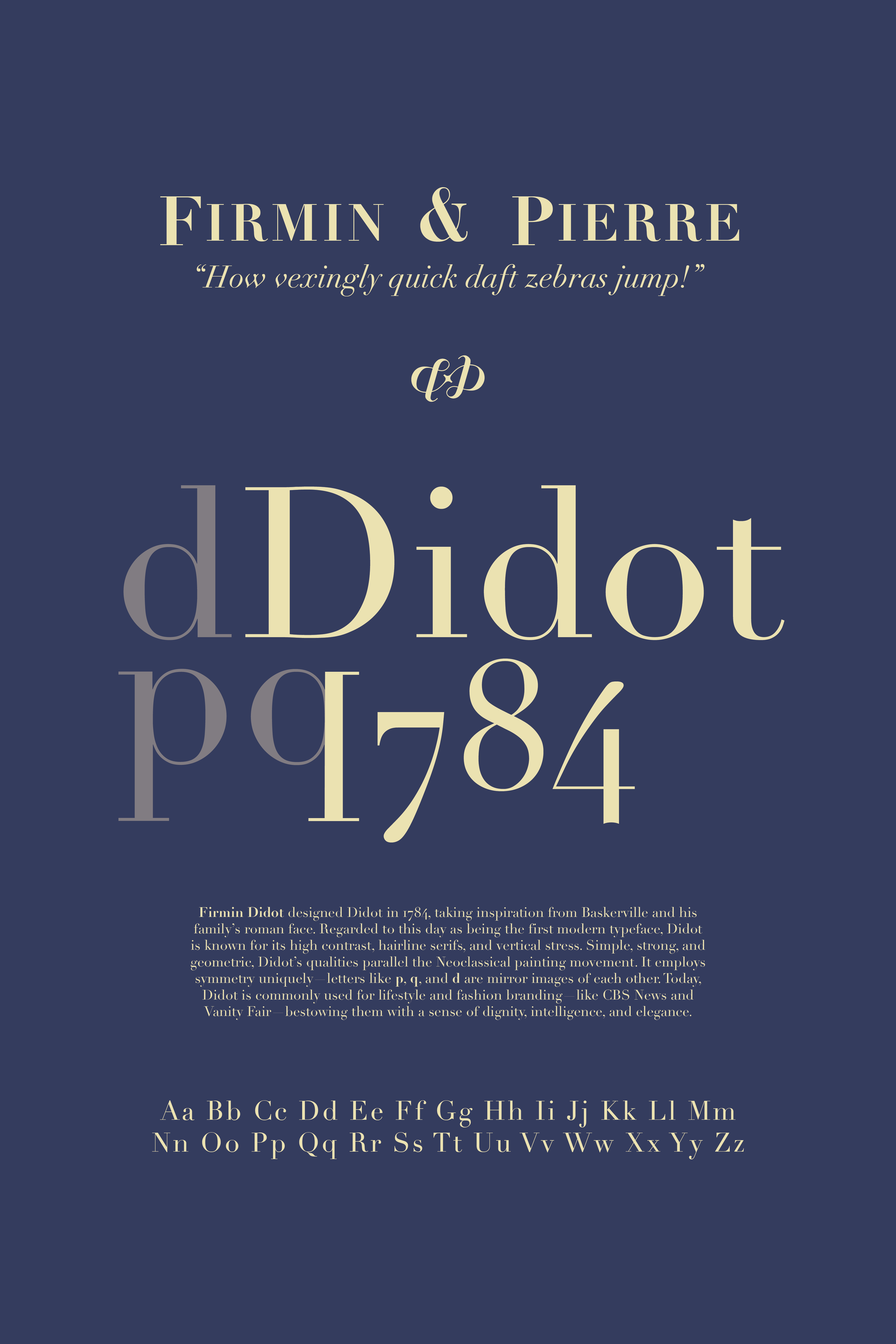 Didot: Type Specimen Poster. Communication Design Fundamentals… | by ...