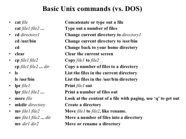 A Brief Introduction To UNIX Commands In Linux By Benedictusbayuc