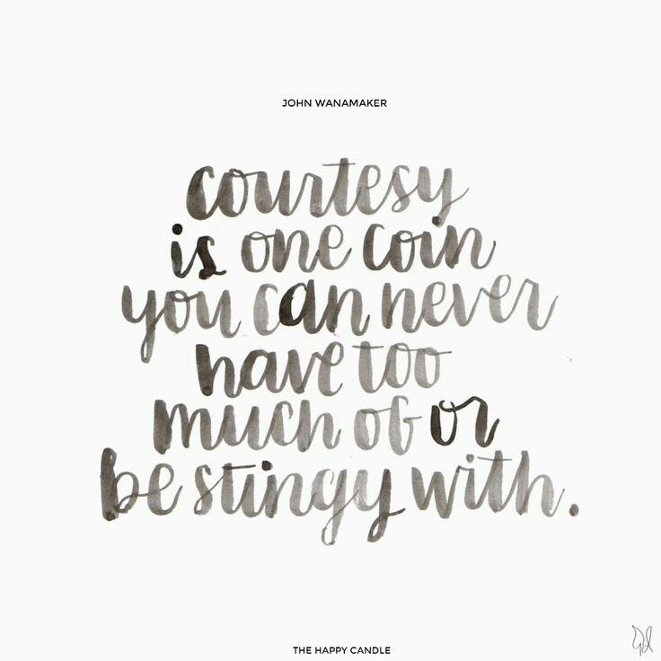 Basic courtesy. Common courtesy is not common anymore | by Benysha | Medium