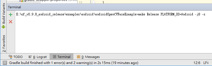 Windows下使用Android Studio編譯openFrameworks的開發環境設定 (Speed up openFrameworks compiling time in ...