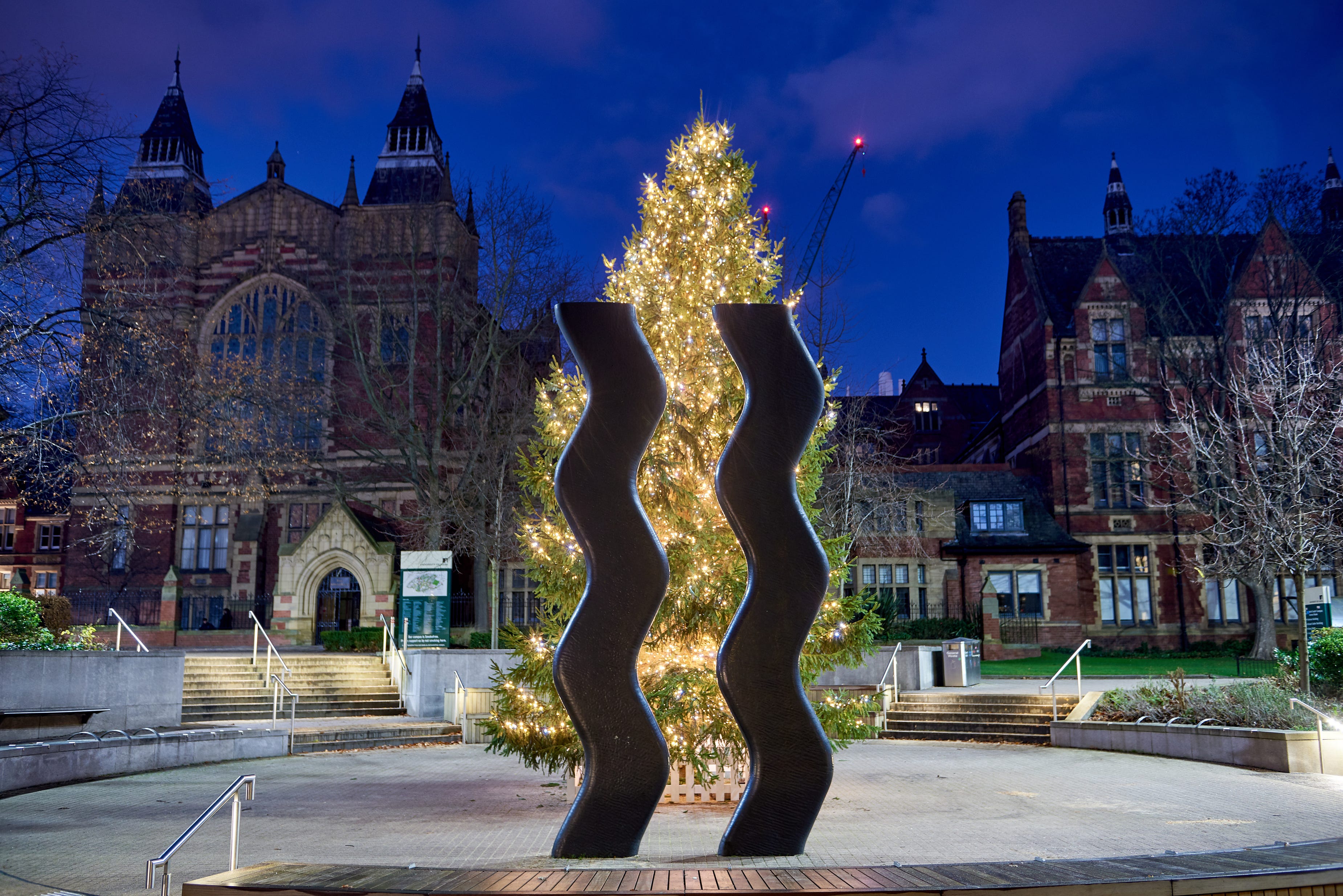Lighting up Leeds for winter. Christmas is a very busy time of year ...