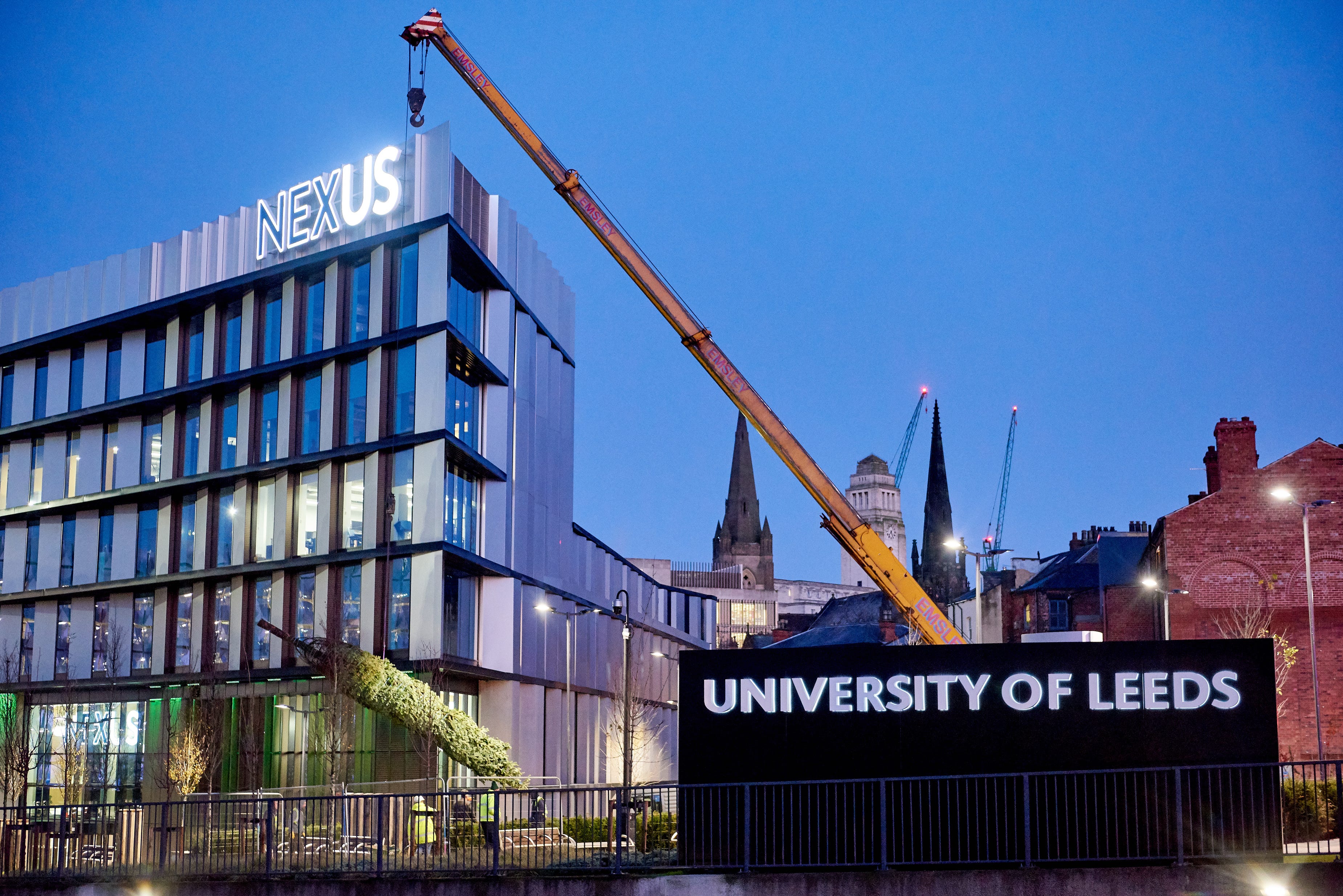 Lighting up Leeds for winter. Christmas is a very busy time of year ...