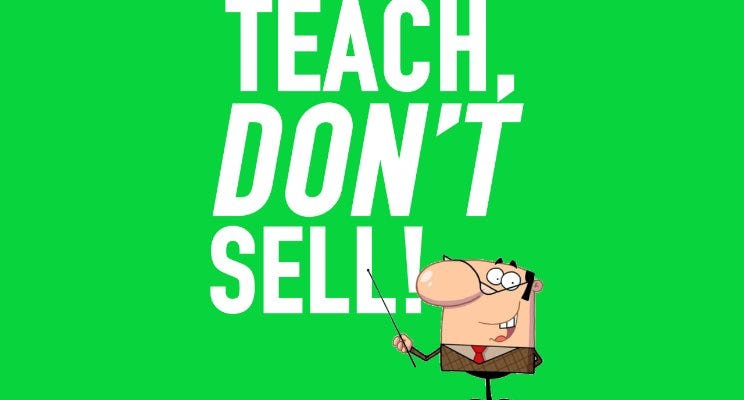Teach, Don’t Sell. I seriously cannot believe that I’m… | by Tara Hunt ...