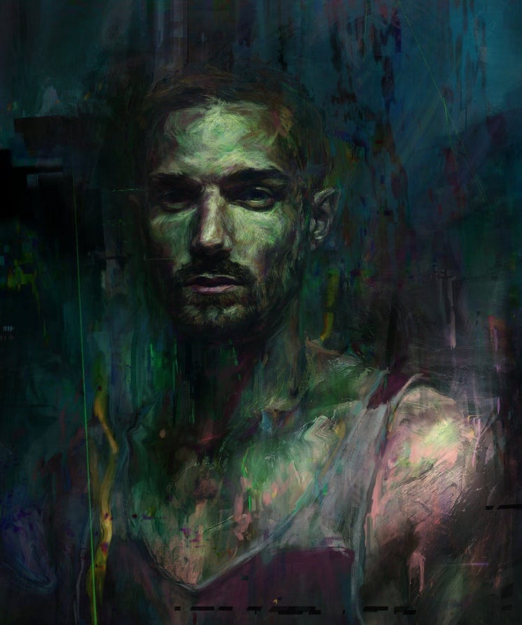 Portrait of Maurice - Lit Up - Medium