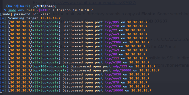 Hack The Box — Beep Write Up While Not On Tj Nulls List Of Oscp By Emily Bagwell Dec