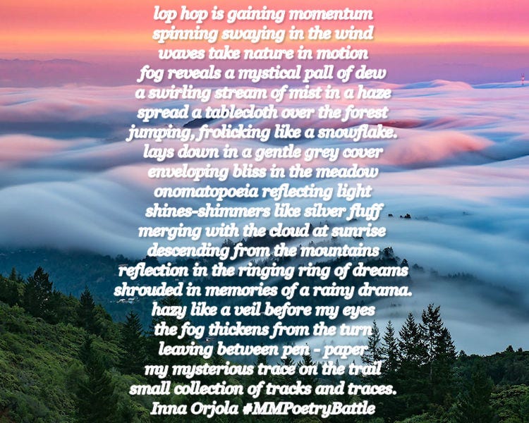 Mystical veil of fog at Dawn.. An onomatopoeic poem about fog in the ...