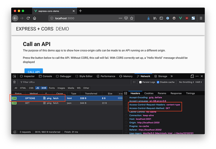 Cross Origin Resource Sharing He Is Going To Use Python → But Wants