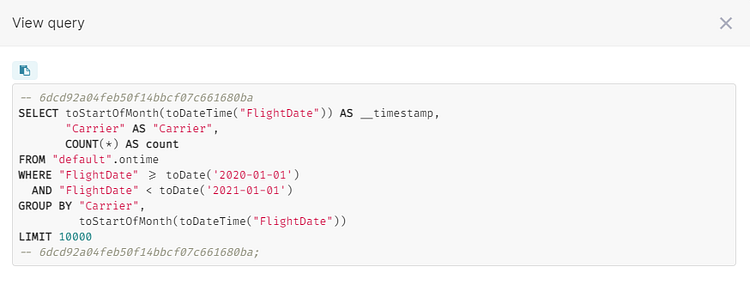 Your Guide to Visualizing ClickHouse Data with Apache Superset - Dashboards | Altinity