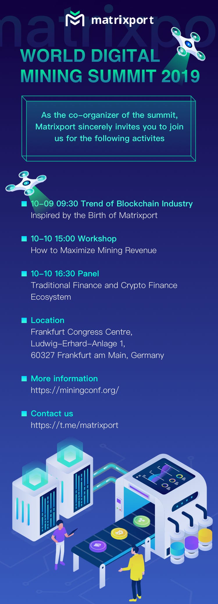 World digital mining summit 2019. As the co-organizer of the summit ...