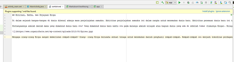Menulis Dokumen di Android Studio dengan Markdown | by Muhammad Utsman | Medium