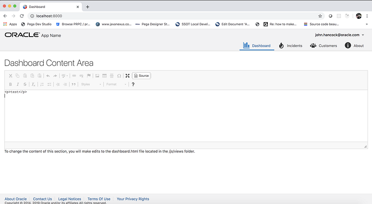 How to: Use CKEditor (RTE) in Oracle JET. | by Phani Kumar | Medium