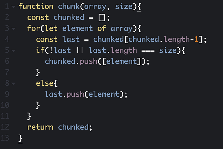 Javascript Algorithms Chunk Arrays By Yuriy Berezskyy Medium 2509