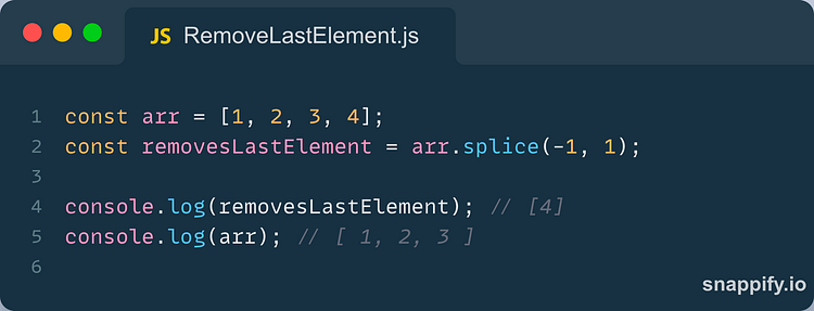 Learn 4 Ways to Remove the Last Element from an Array in JavaScript | by Darius Moore | Medium