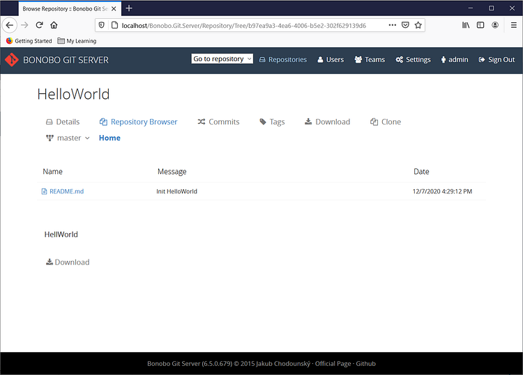 Create New Repository in Bonobo Git Server - Peerasak Pigeon Chatsermsak - Medium