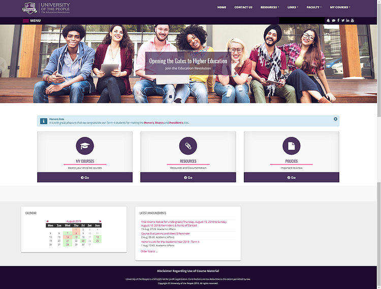Meet UoPeople’s Online Classroom. Powered by Moodle, Brought to Life by ...