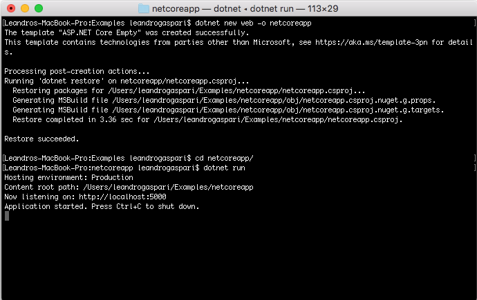 Step By Step Creating A Net Core Application Using A Docker Container
