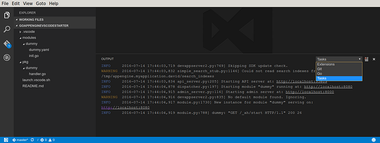 Debugging Golang Appengine module with Visual Studio Code | by David Benque | Medium