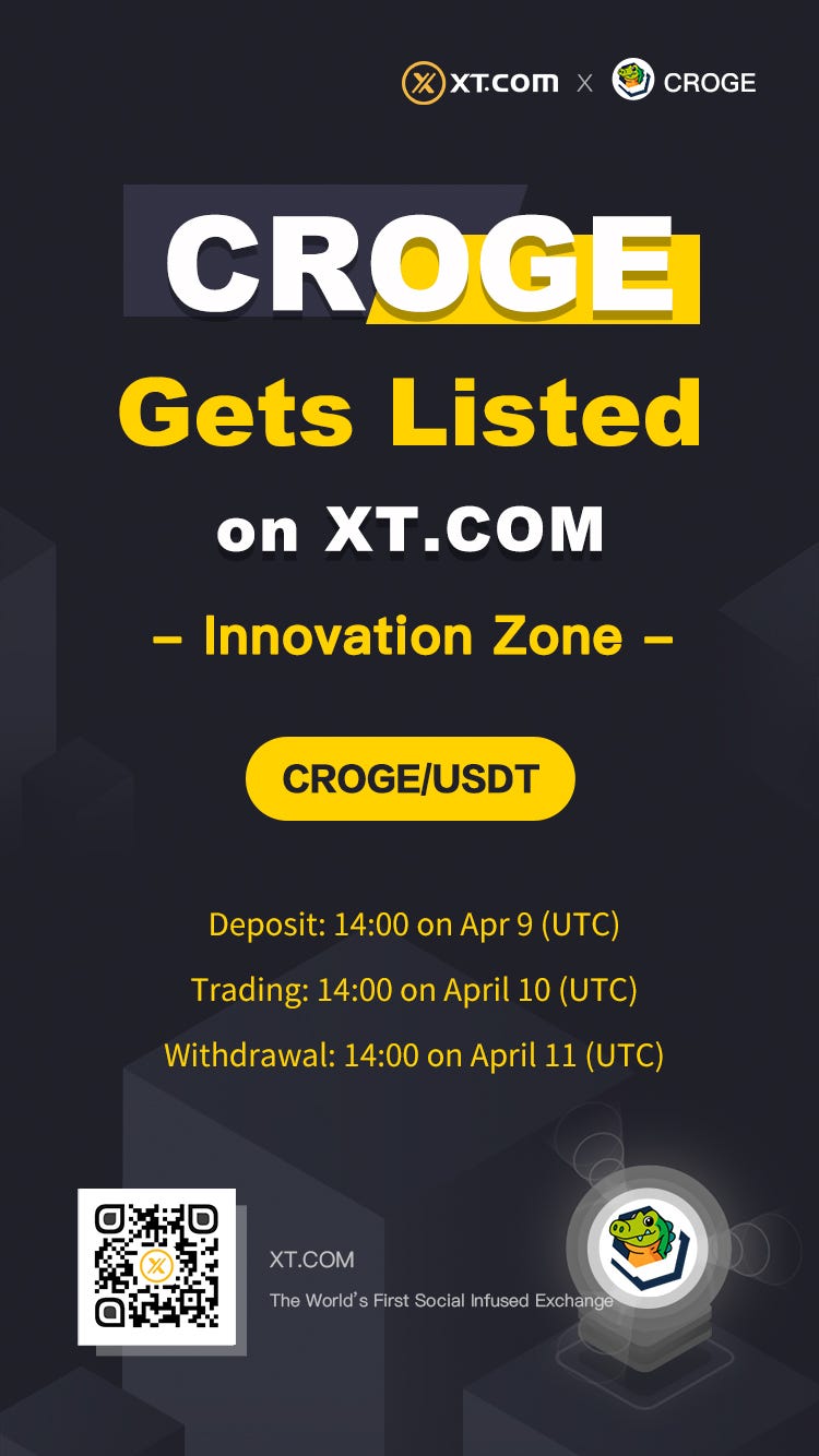 XT.COM Will List CROGE(CrogeCoin) and Open Its Trading | by XT.com ...