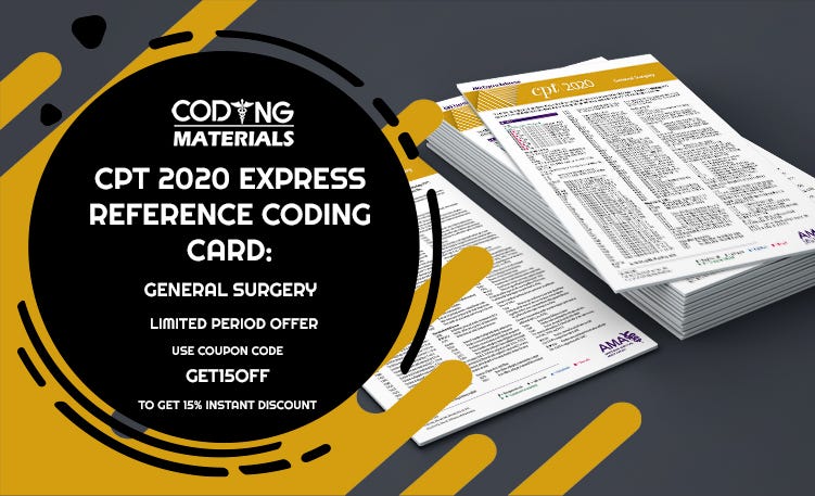 CPT 2020 Express Reference Coding Card: General Surgery | by ...