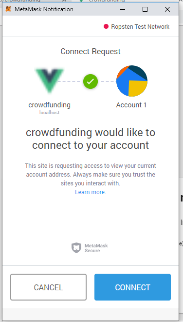 Creating A Simple Crowdfunding Dapp With Ethereum Solidity And Vuejs 0807