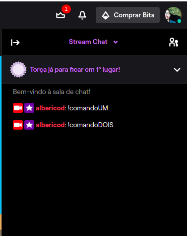 Como criar um chatbot na Twitch.Tv | by Albérico Dias Barreto Filho ...