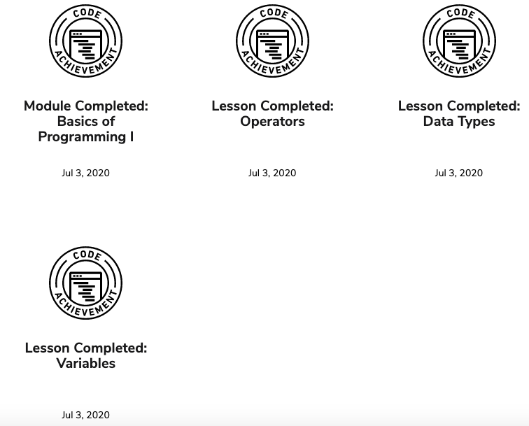 Code. This week I earned four badges using… | by Diane Lin | Medium