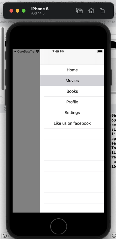 How to send data from Side Menu to MainViewController in swift | by Jyoti Lal | Medium