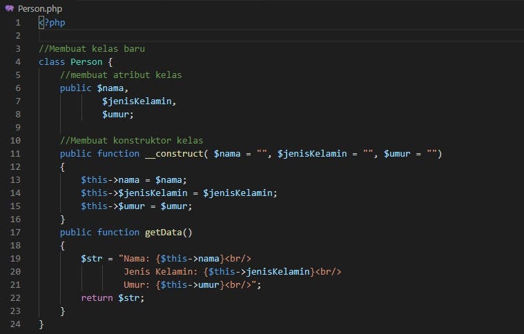 PRAKTIK. # Membuat Kelas dan Instansiasi Objek | by Adhimi magfur | Medium