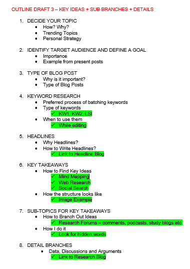 How to create a Blog Post Outline [Fast Writing + Research Methods ...