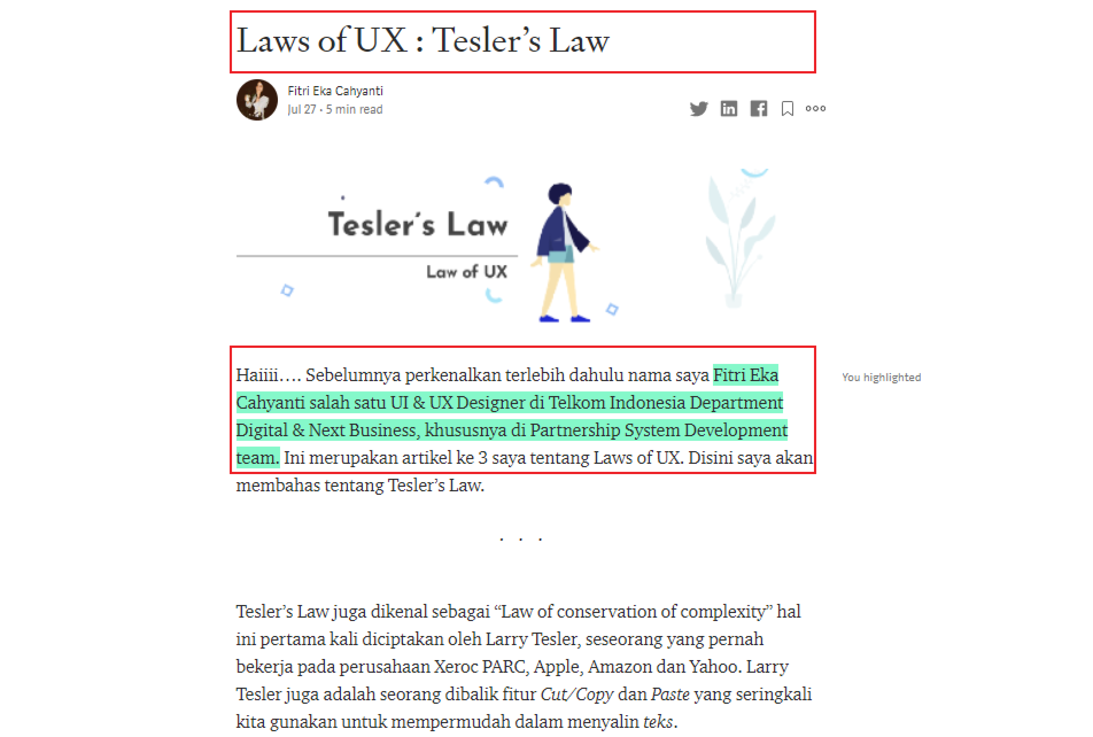 Laws of UX : The Von Restorff Effect | by Fitri Eka Cahyanti | Telkom ...