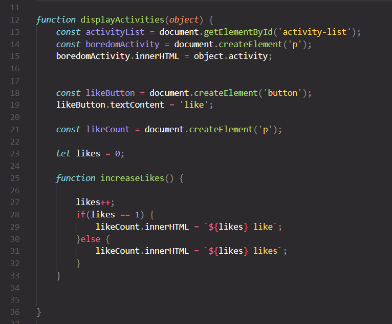 Create a like button with a like-counter | by Erin Martin Rose | Medium