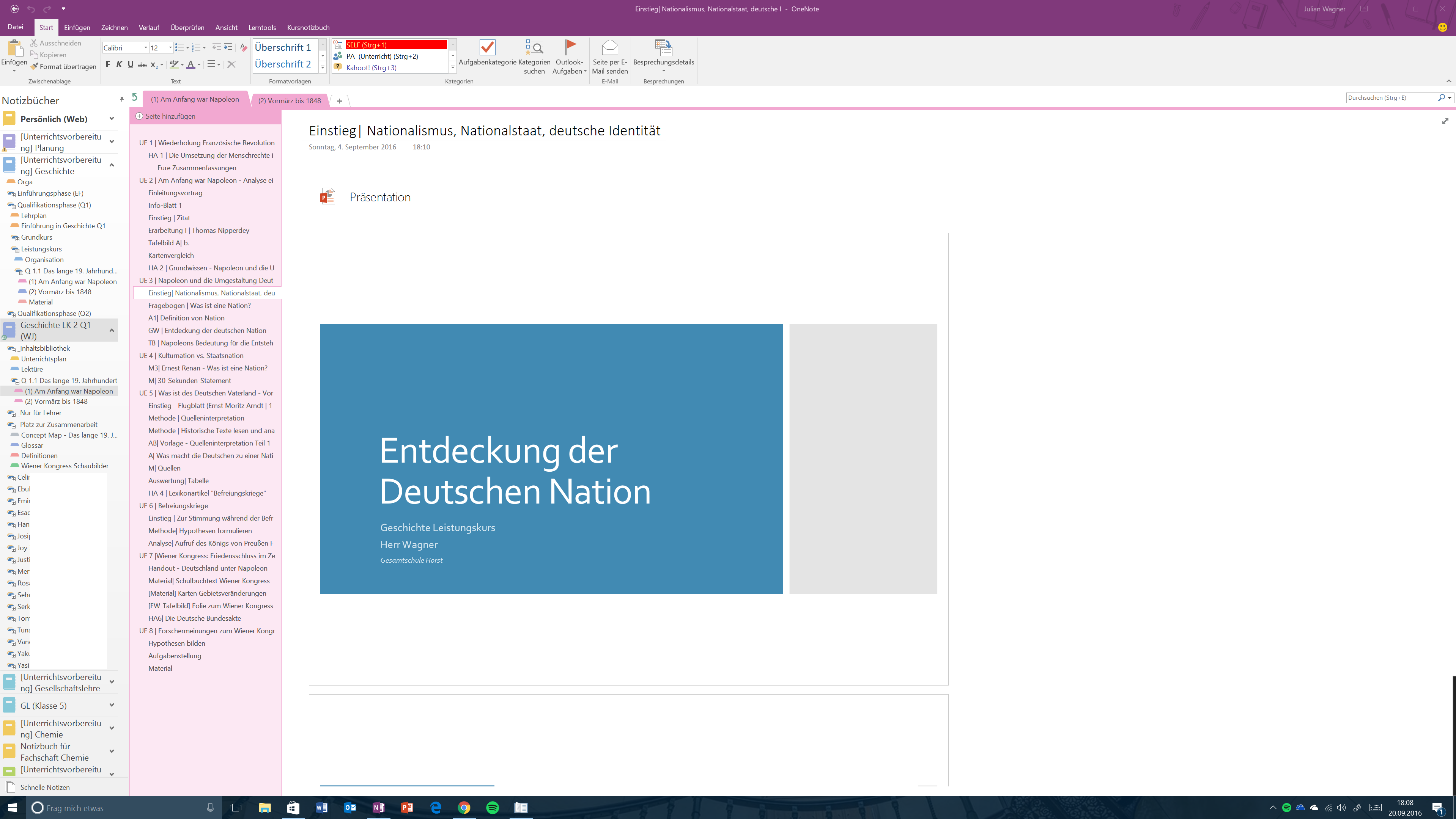 Erste Schritte | OneNote Kursnotizbuch | by Julian Wagner | techteacher ...