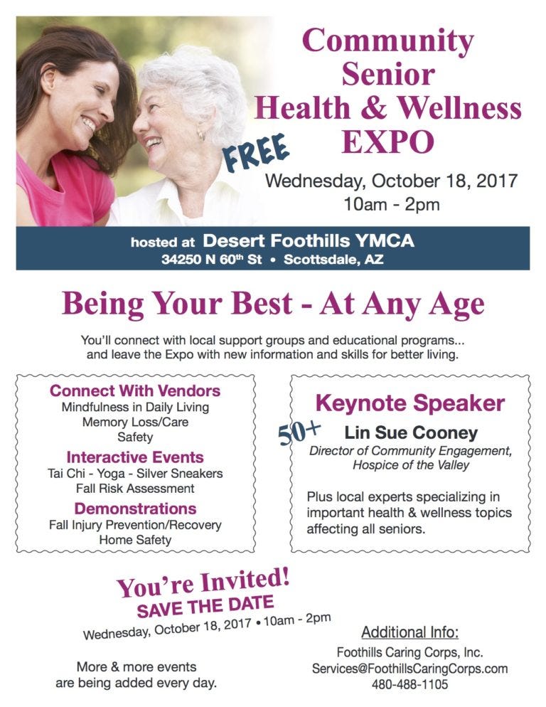 Join Us at the 2017 Community Senior Health & Wellness Expo! | by Smart ...