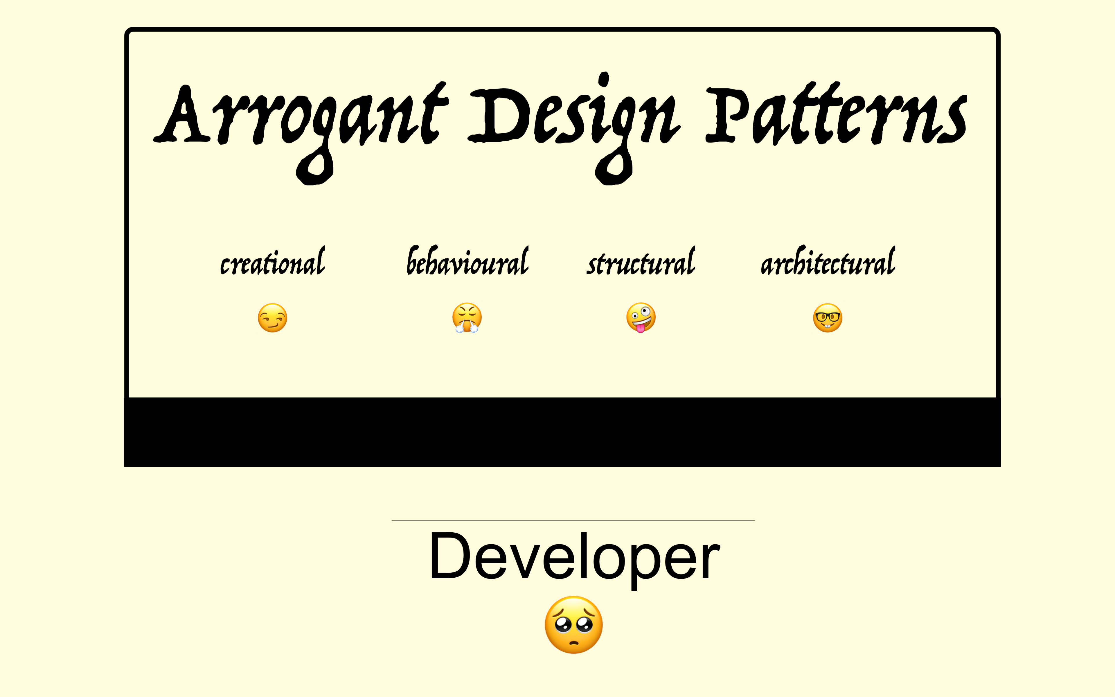 Arrogant Design Patterns. Introduction to Arrogant Design… | by Hafiz ...