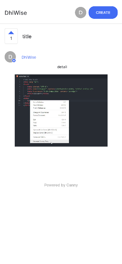 How to build a Mobile App for Customer Feedback with Canny in just a few hours using DhiWise ...