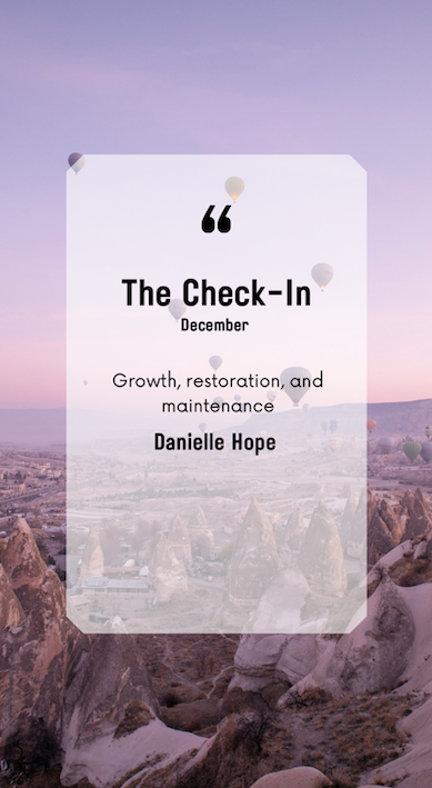 The Check-In. Sustenance, I’m talking mind, body… | by Danielle Hope ...