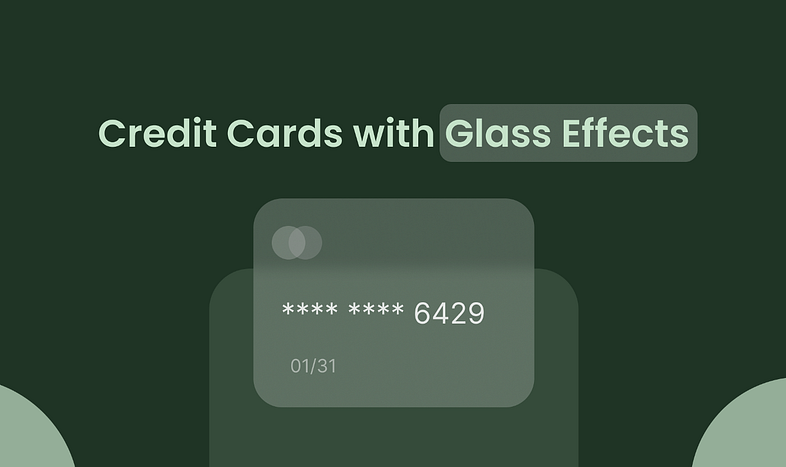 How to Create Glass Effect Cards. Tutorials for Junior Designers to ...