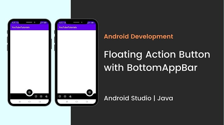 Android Floating Action Button with Bottom App Bar | Android Studio | Java | by Golap Gunjan ...