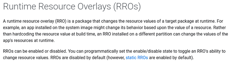淺談「Runtime Resource Overlay」. Android：AOSP | by RICK | Medium