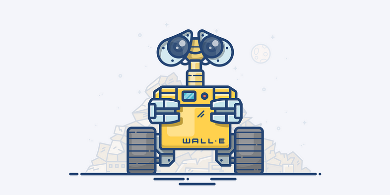 How to create WALL-E outline illustration | by Alexander Kunchevsky ... How to create WALL-E outline illustration | by Alexander Kunchevsky ...